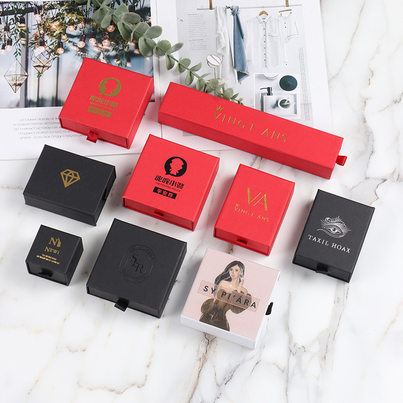 Custom Jewelry Boxes with Logo - 5x5x4 CM - Wholesale Price