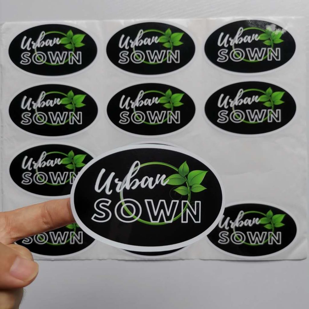 Custom Oval Stickers - Wholesale Price - Free US Shipping