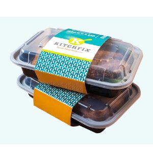 Custom Die Cut Food Packaging Sleeves - Container Sliding Style