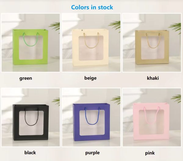 Custom Paper Bags with Window - Limcy Packaging